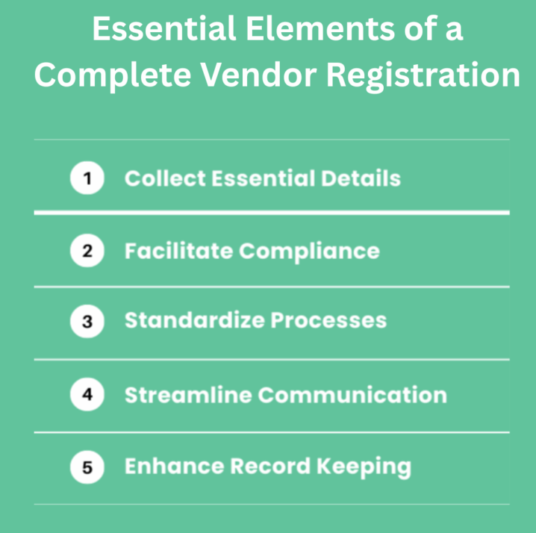 Vendor Registration Forms: Key Information You Need to Include - SignalX